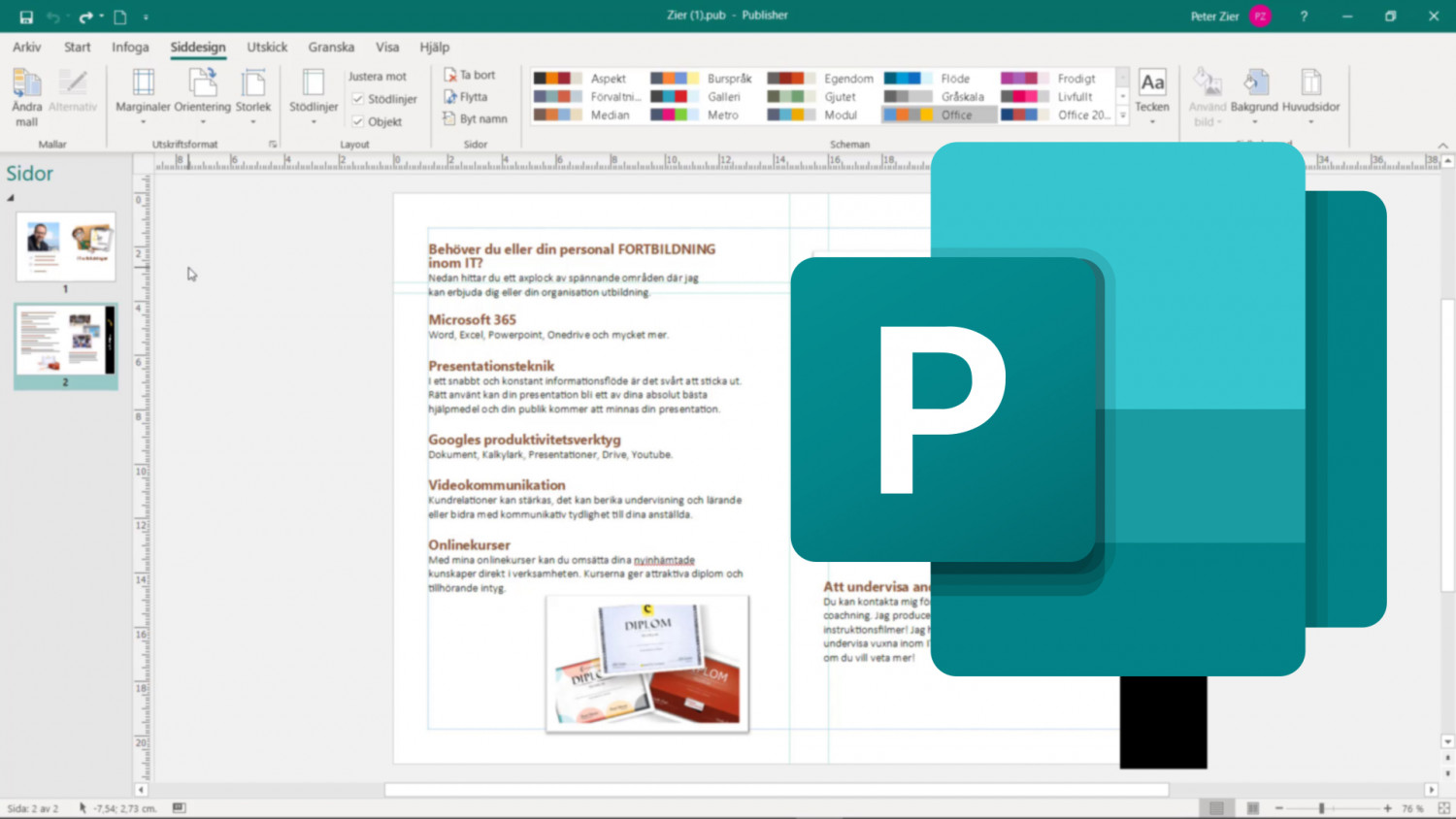 Publisher - Grundkurs - M365